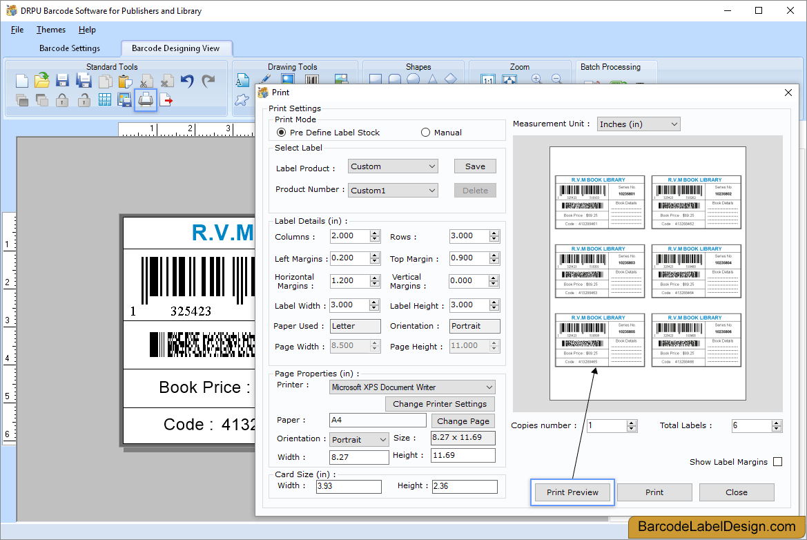 Barcode Label Design Software for Publishing Industry to make book ...